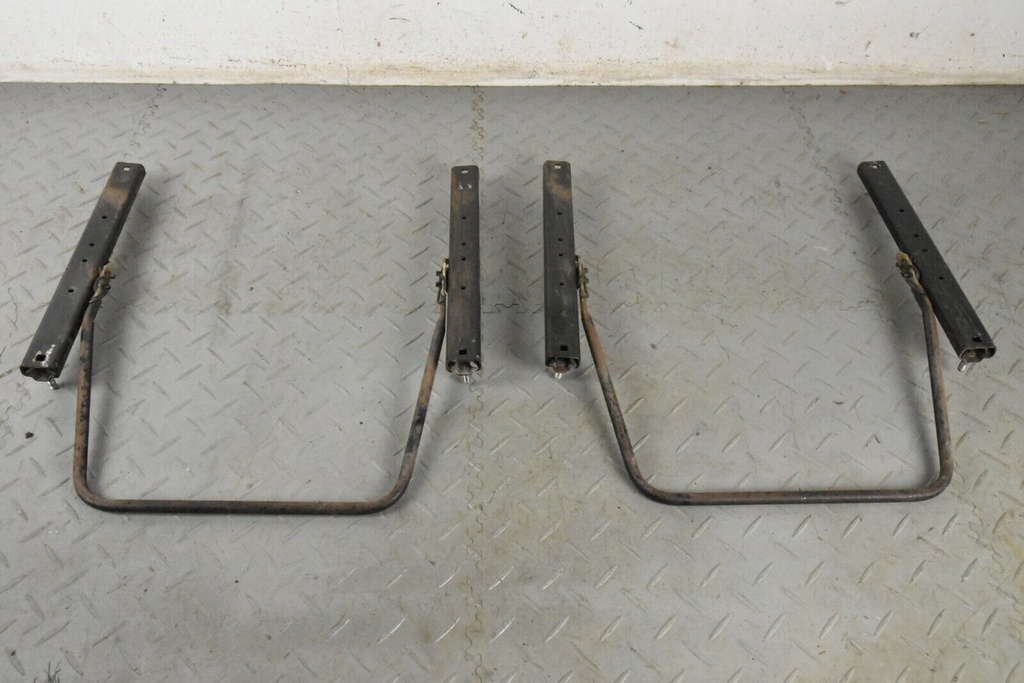 PAIR OF JAGUAR SERIES 2 S2 MANUAL SEAT SLIDERS MECHANISM BASE RUNNERS ...