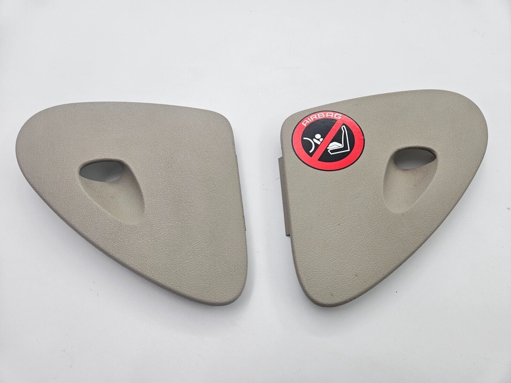 DASHBOARD TRIMS JAGUAR X100 XK8 OATMEAL END OF DASH FINISHER CAPS PAIR ...