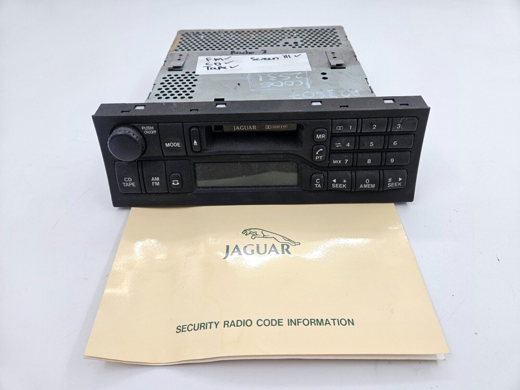 JAGUAR XK8 XKR X100 RADIO CASSETTE TAPE PLAYER UNIT CONTROLS LJD4100AA ...