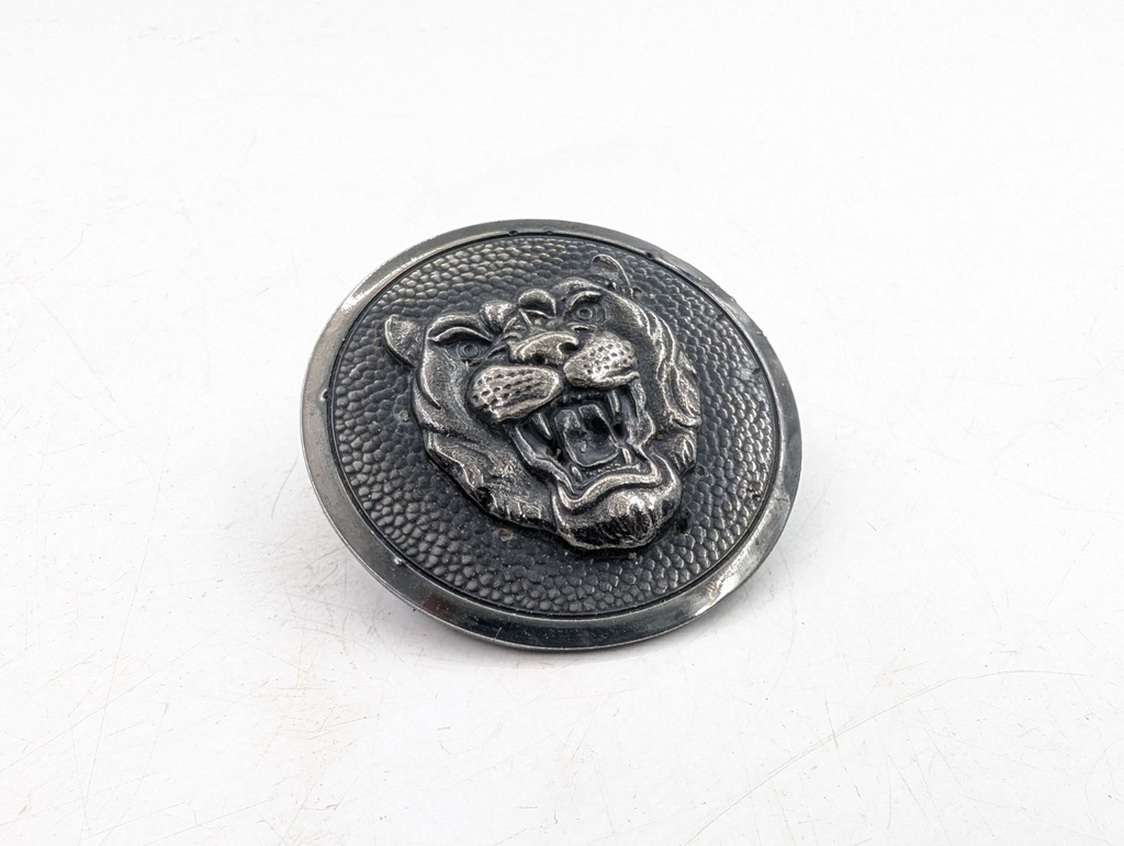 BONNET GROWLER BADGE JAGUAR XJS FACELIFT METAL BLACK EMBLEM CIRCLE ...